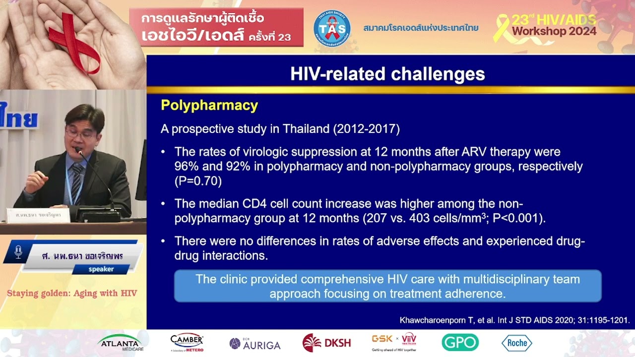 Staying golden: Aging with HIV – สมาคมโรคเอดส์แห่งประเทศไทย
